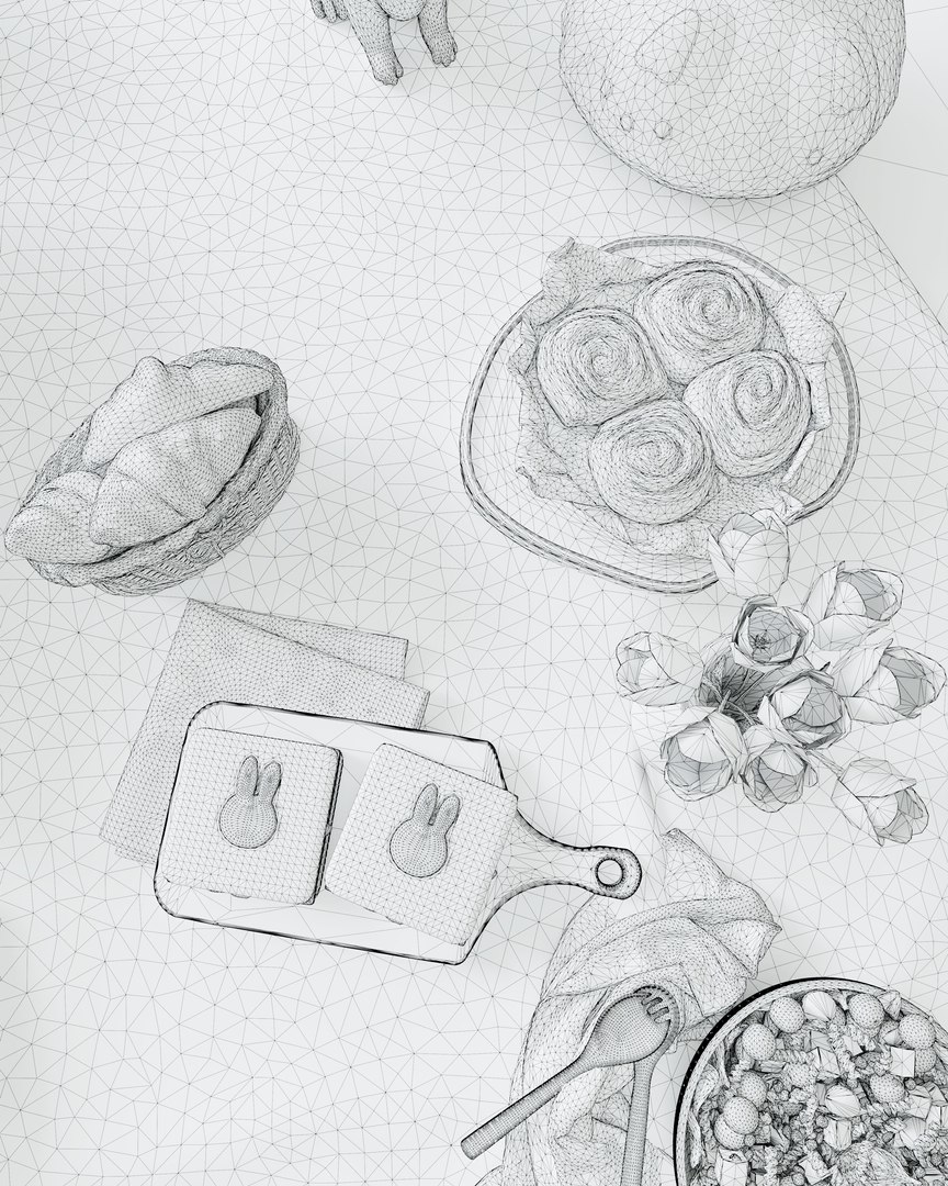 Spring Picnic Blender Scene 3D Model - TurboSquid 2392951