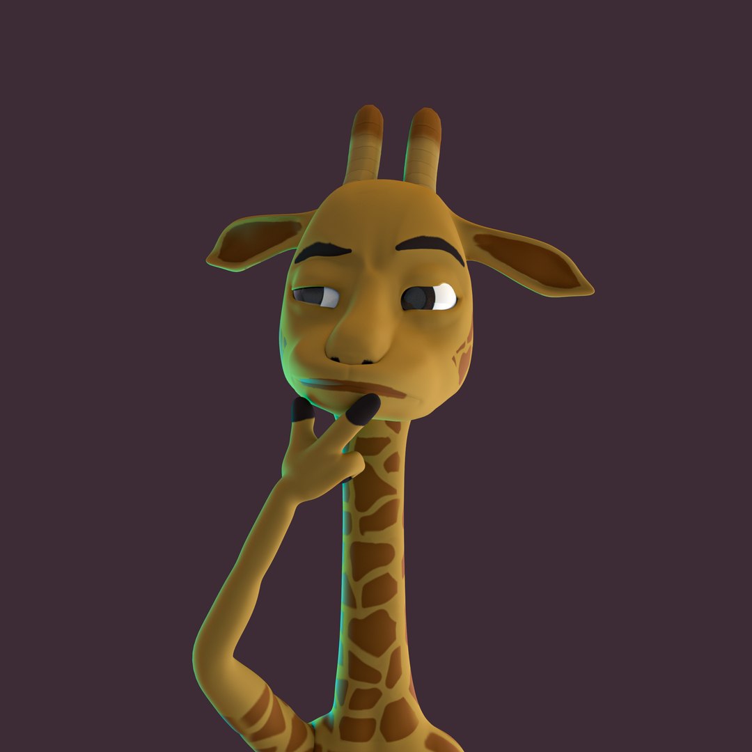 3D Stylized Giraffe Rigged - TurboSquid 2012005