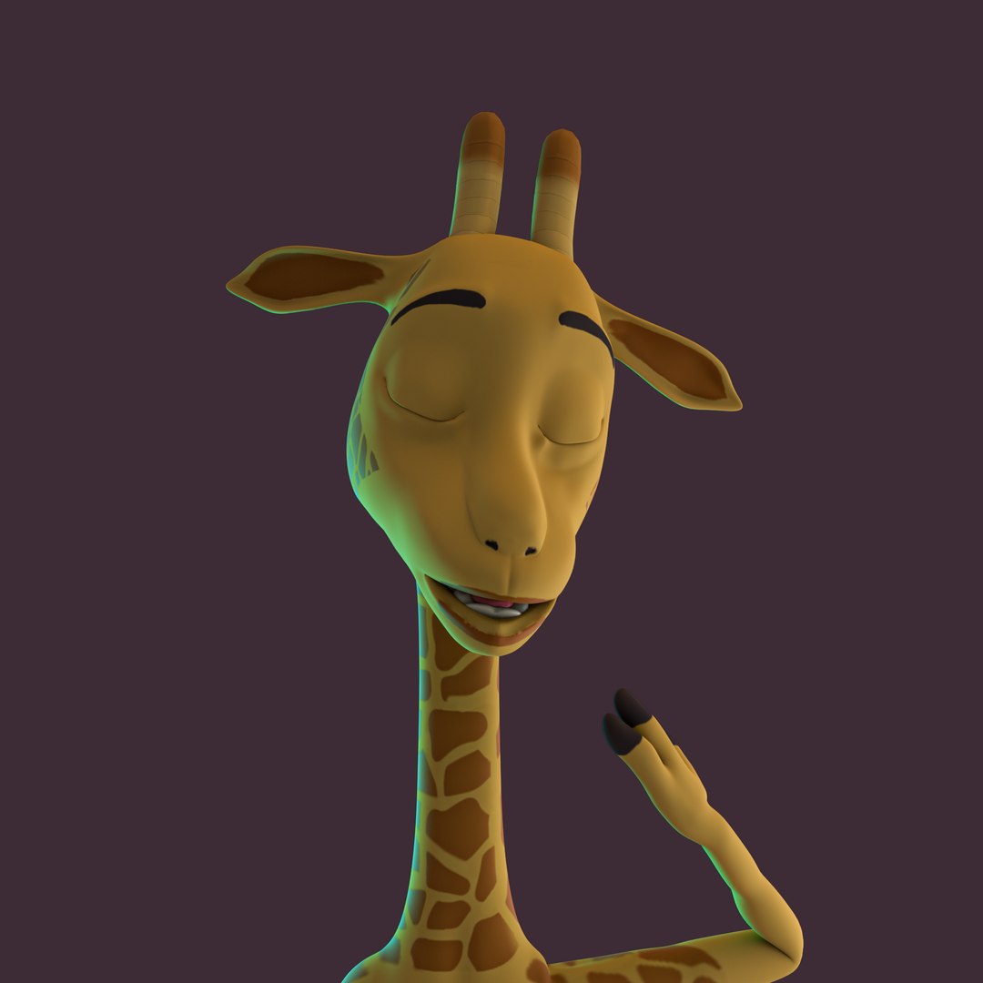 3D Stylized Giraffe Rigged - TurboSquid 2012005
