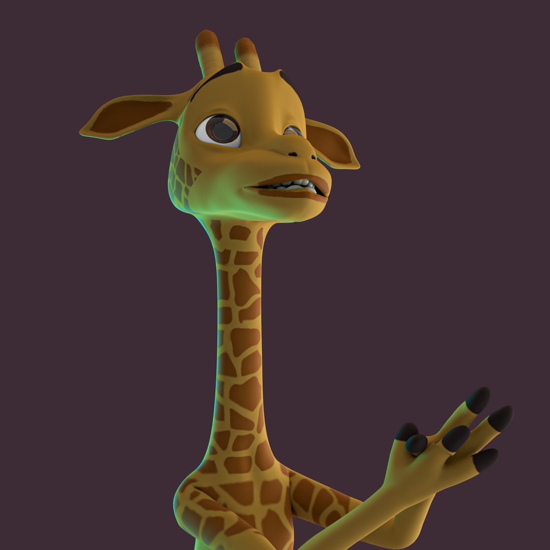 3D Stylized Giraffe Rigged - TurboSquid 2012005