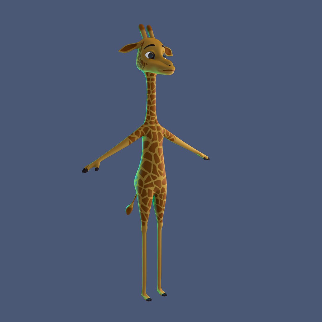 3D Stylized Giraffe Rigged - TurboSquid 2012005