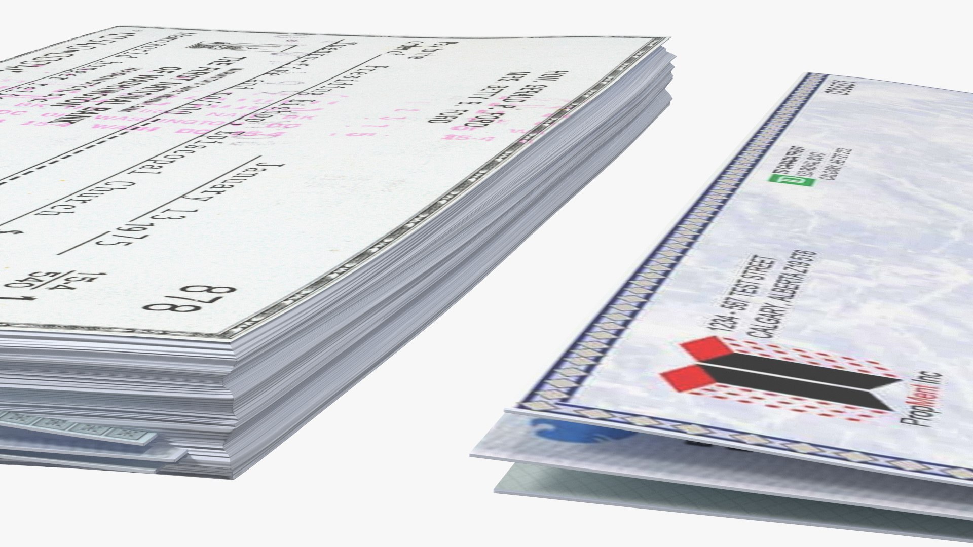 3D Bank Cheque Model - TurboSquid 2061798