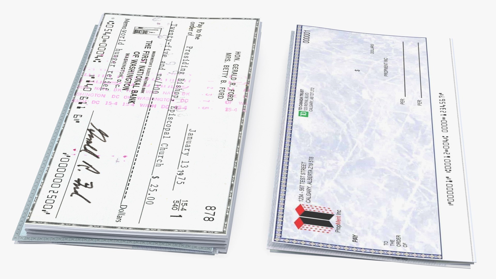 3D Bank Cheque Model - TurboSquid 2061798