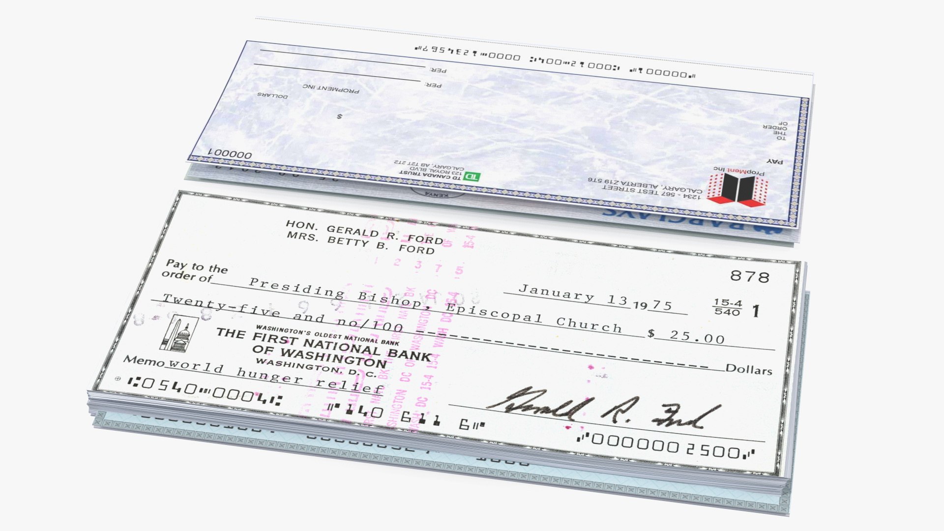 3D Bank Cheque Model - TurboSquid 2061798