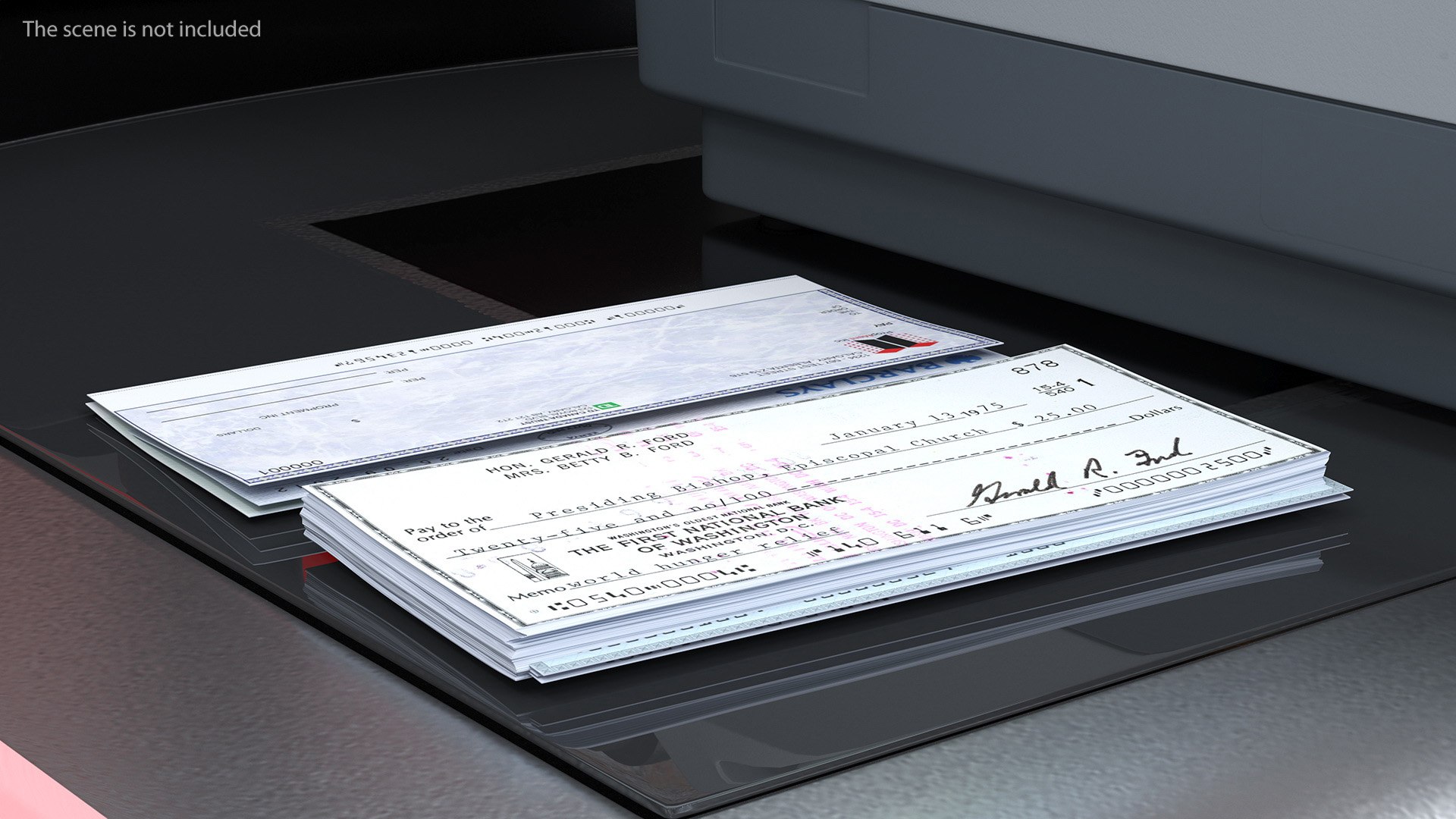 3D Bank Cheque Model - TurboSquid 2061798