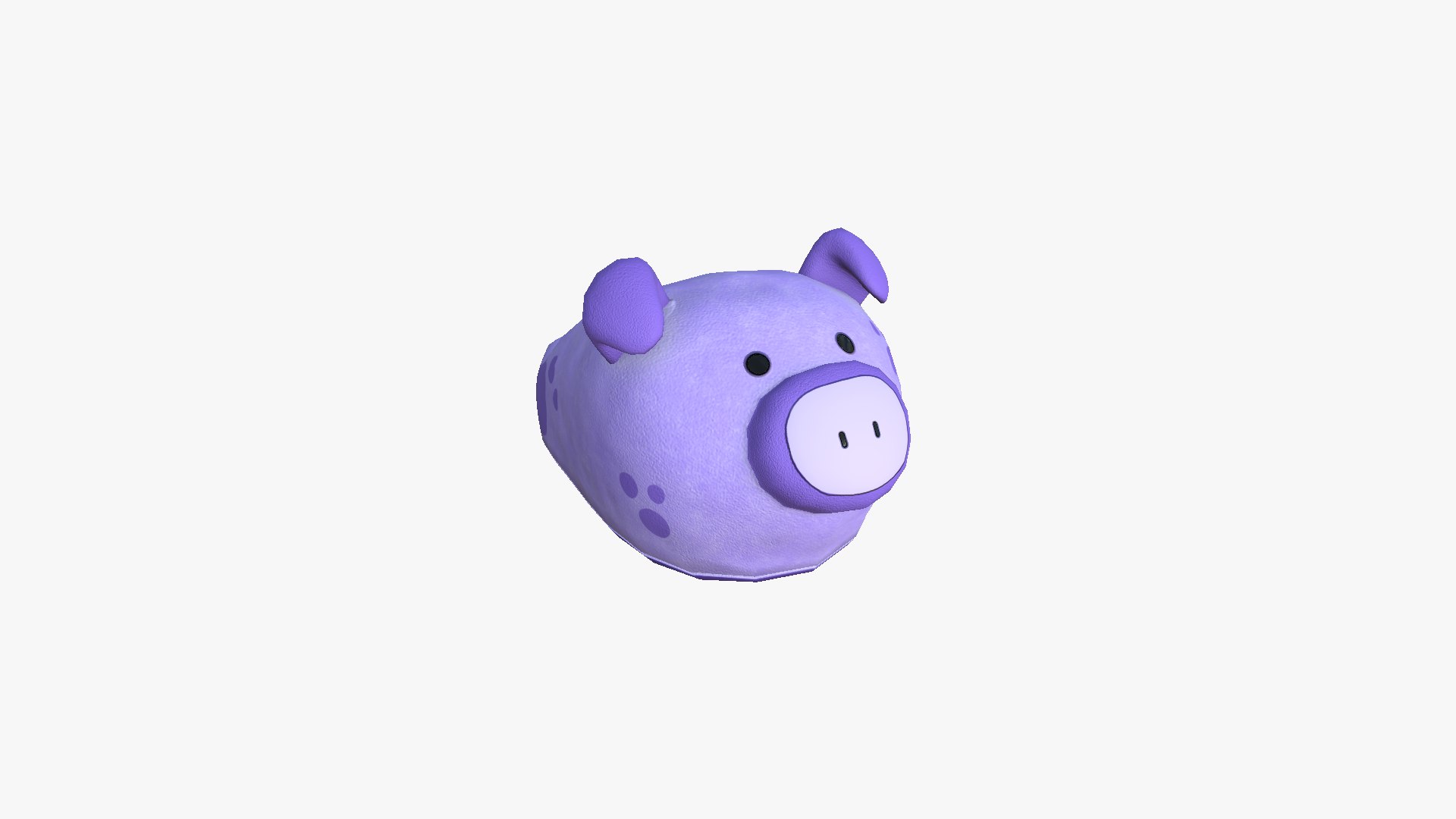 Slippers B09 Purple Pig - Costume Character Design model - TurboSquid ...