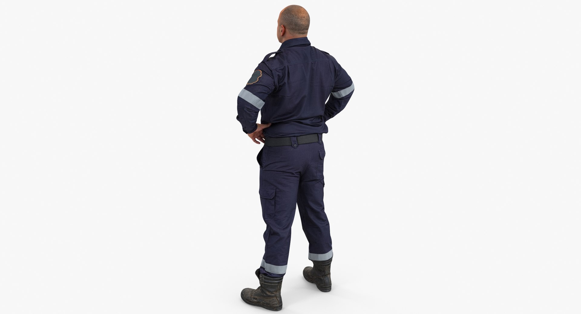 Arnold Uniform Policeman Idle Pose 03 3D Model - TurboSquid 1836924