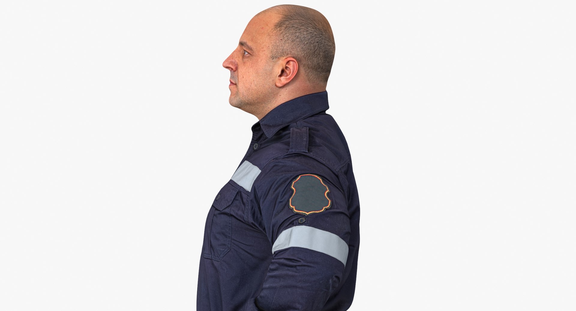 Arnold Uniform Policeman Idle Pose 03 3D model - TurboSquid 1836924