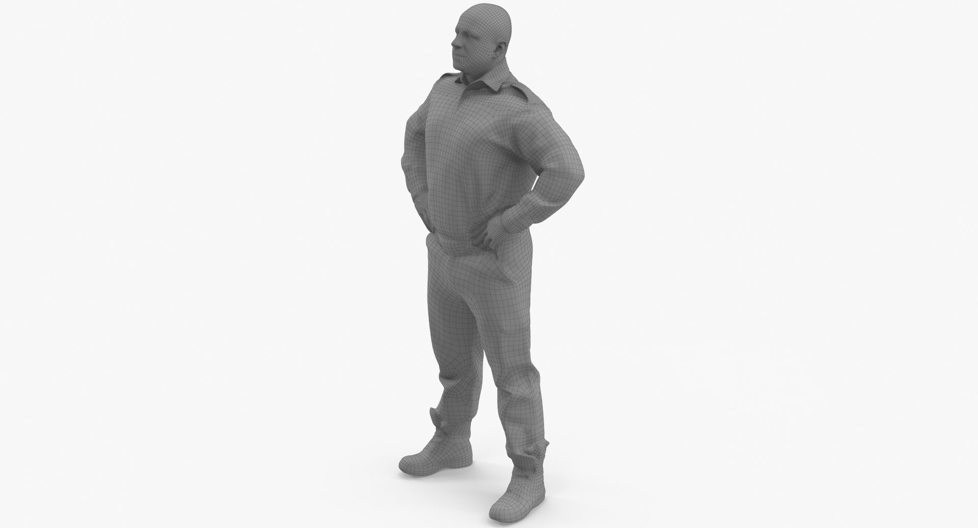 Arnold Uniform Policeman Idle Pose 03 3D model - TurboSquid 1836924