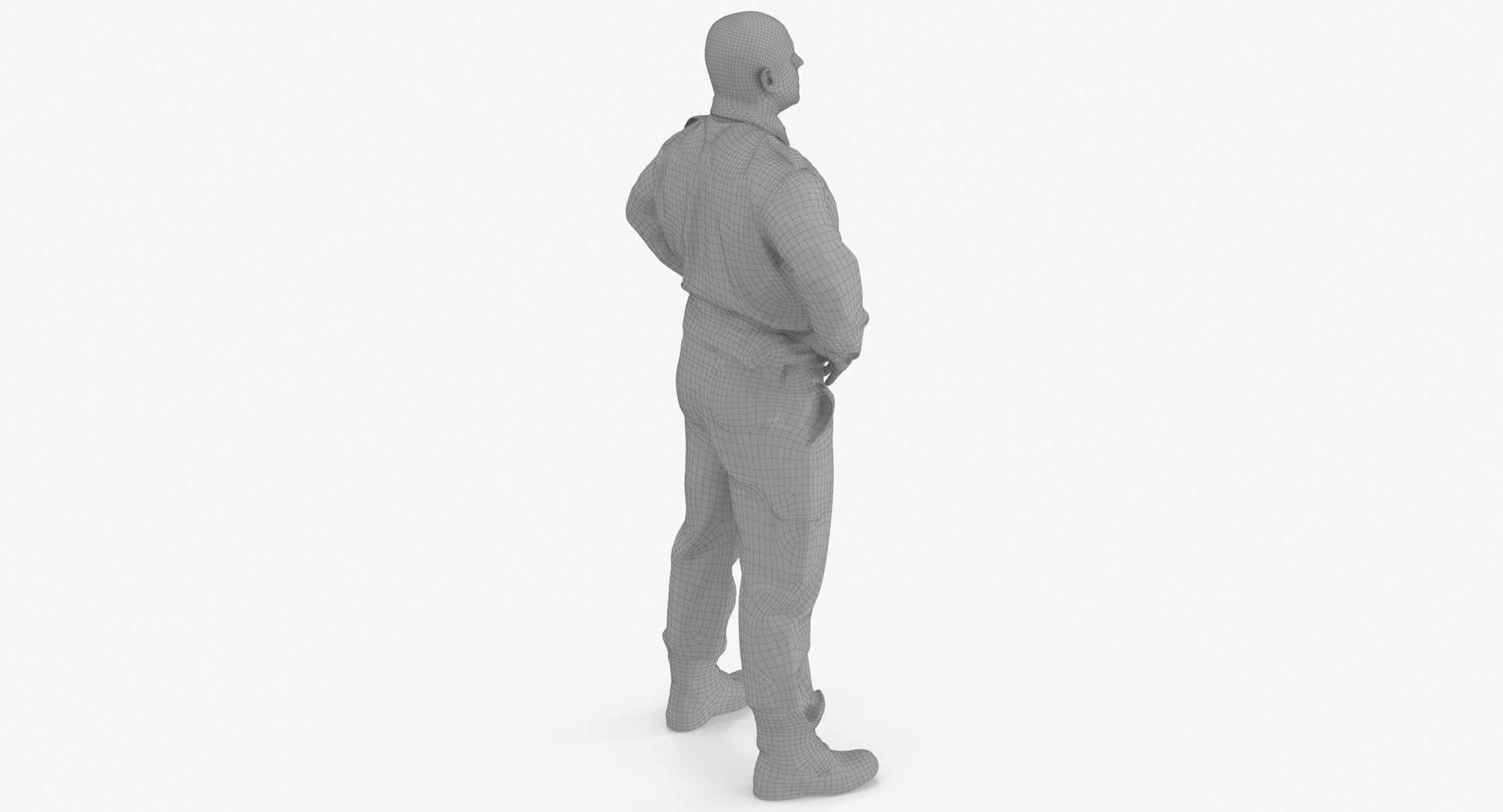 Arnold Uniform Policeman Idle Pose 03 3D model - TurboSquid 1836924