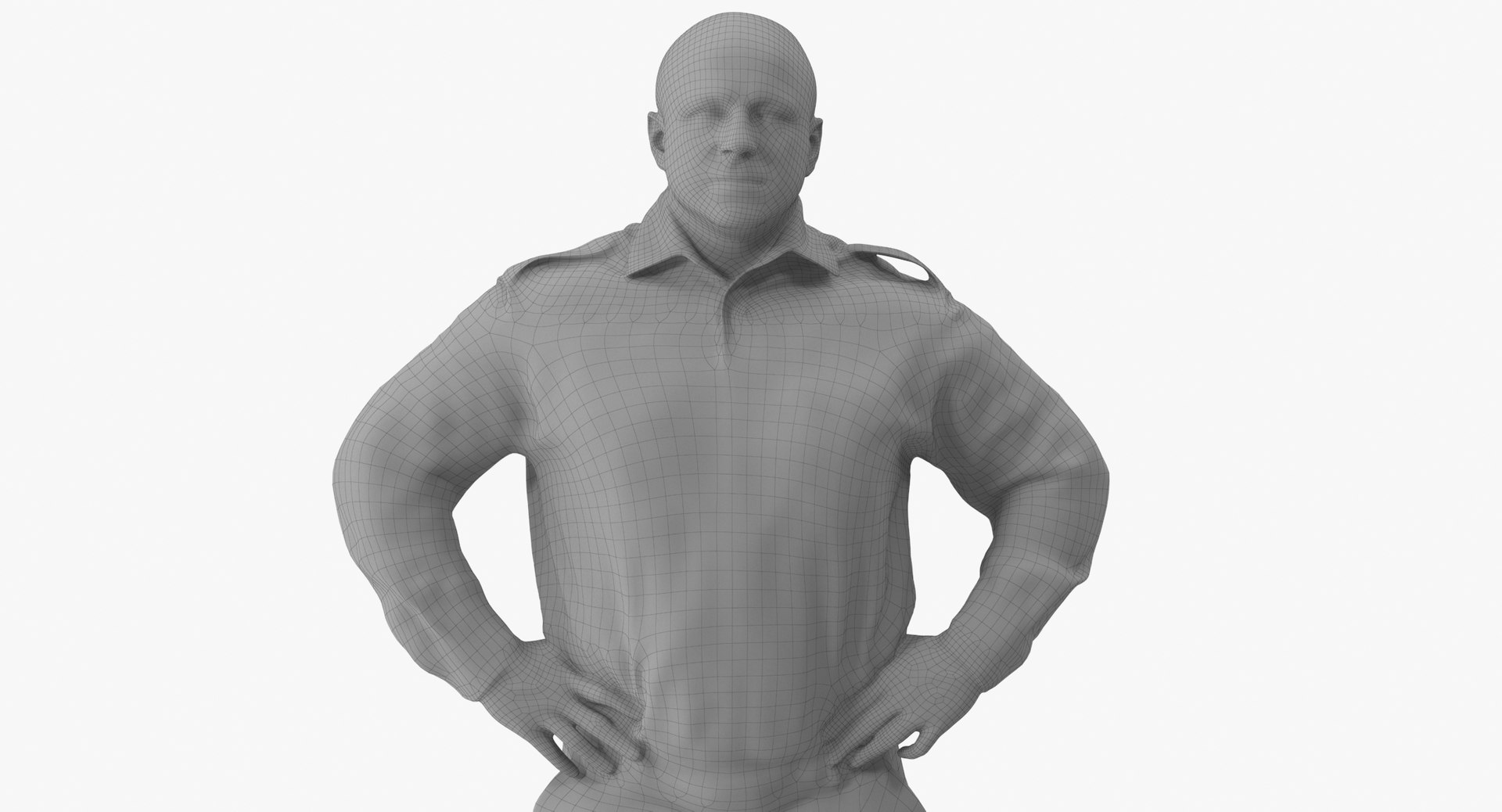 Arnold Uniform Policeman Idle Pose 03 3D model - TurboSquid 1836924