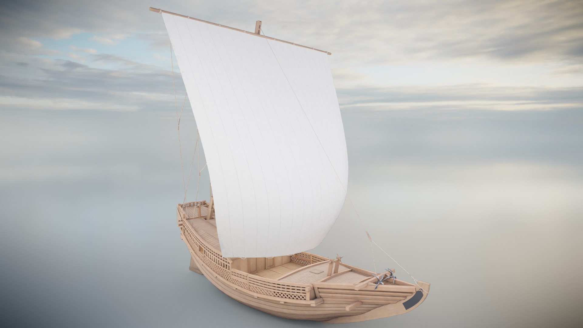 3D Higaki Kaisen Japanese Ship Model - TurboSquid 2228610
