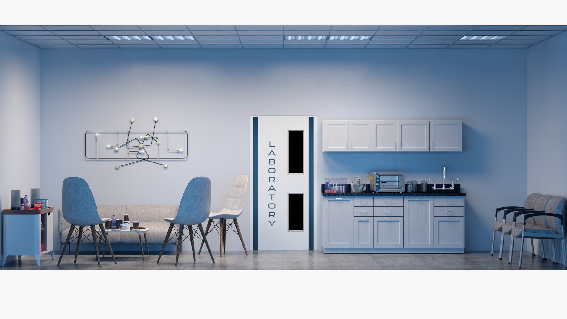 Laboratory Corridor Model - TurboSquid 1779783