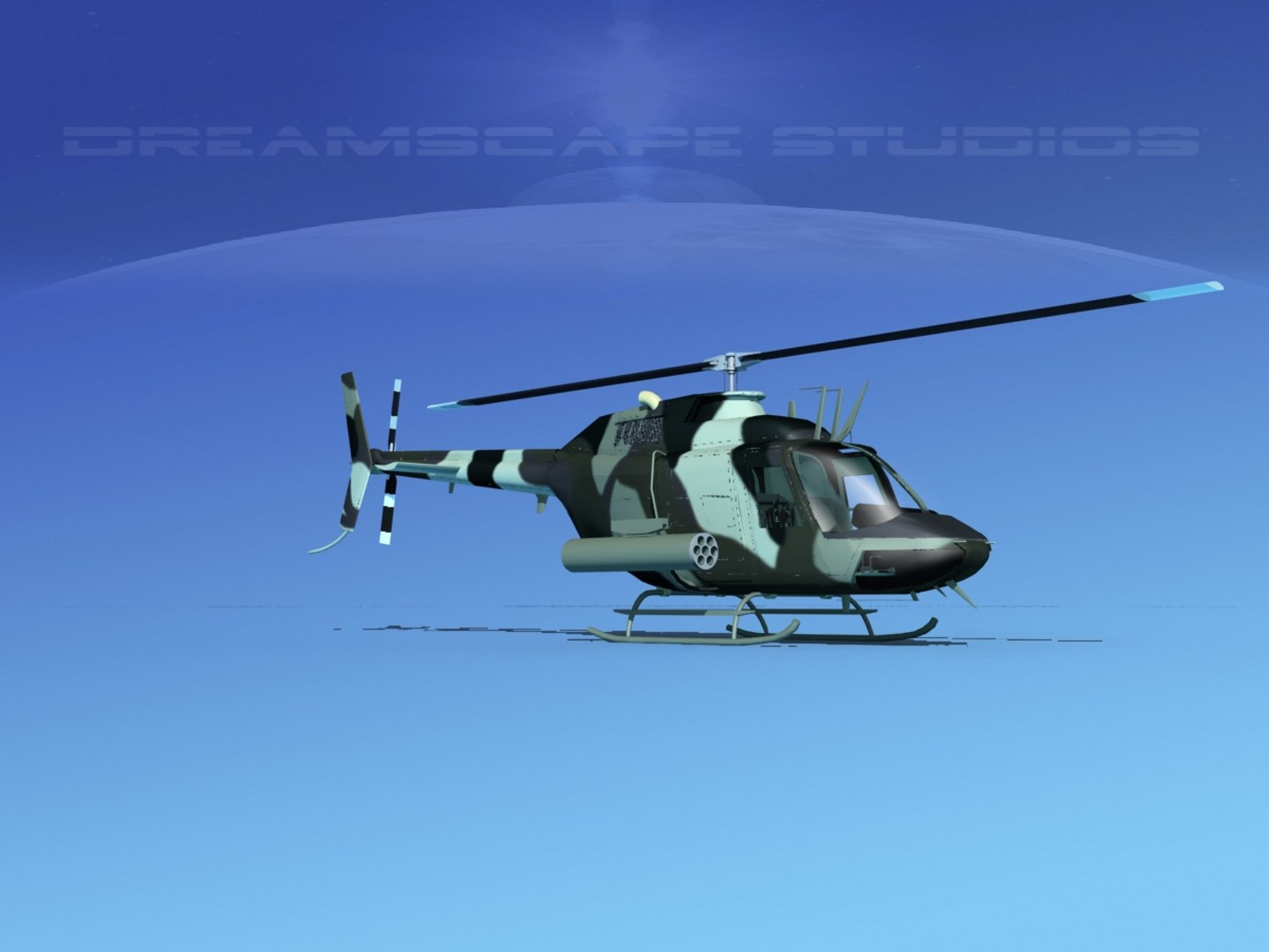 Rotor oh-58 bell 206 model - TurboSquid 1219383