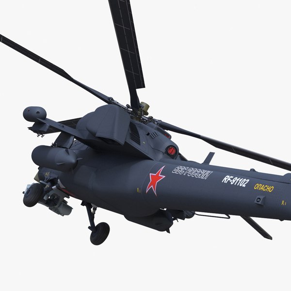 modelo 3d Helicóptero de ataque ruso Mi-28 Havoc preparado para Maya ...