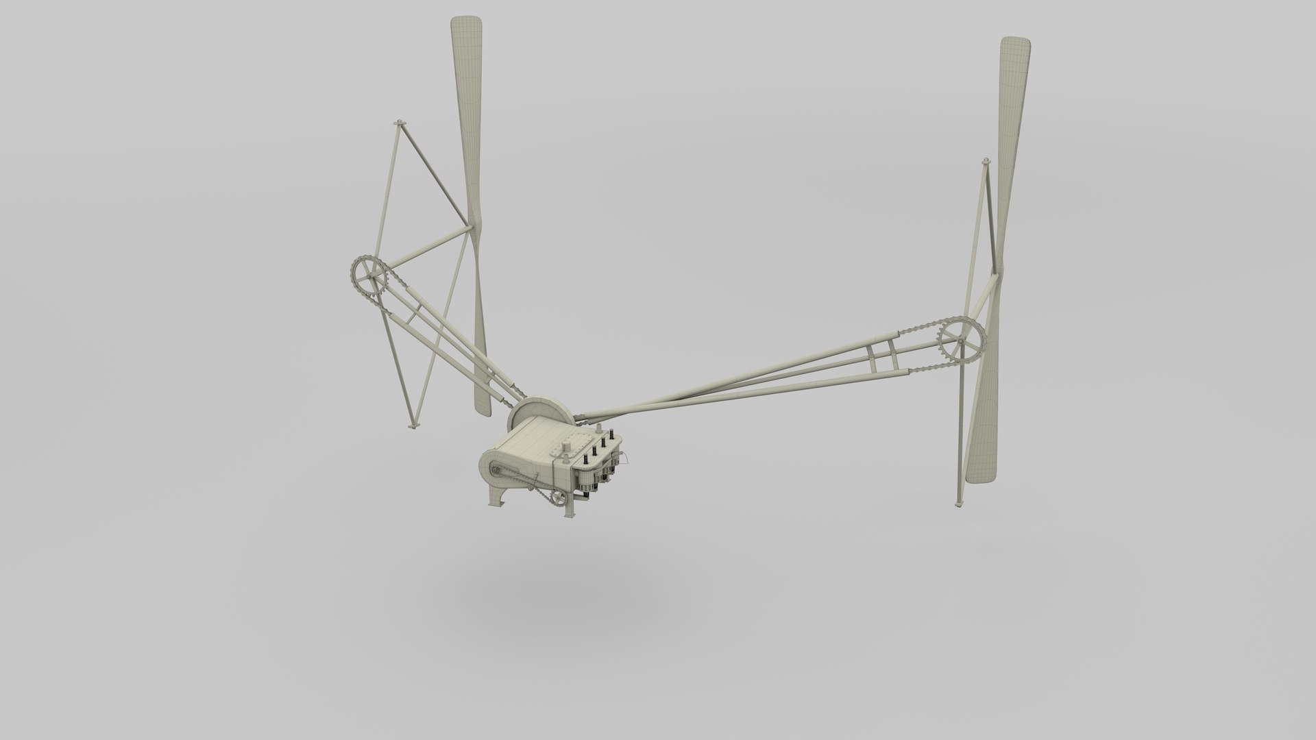 Wright Flyer Propulsion 3d Model