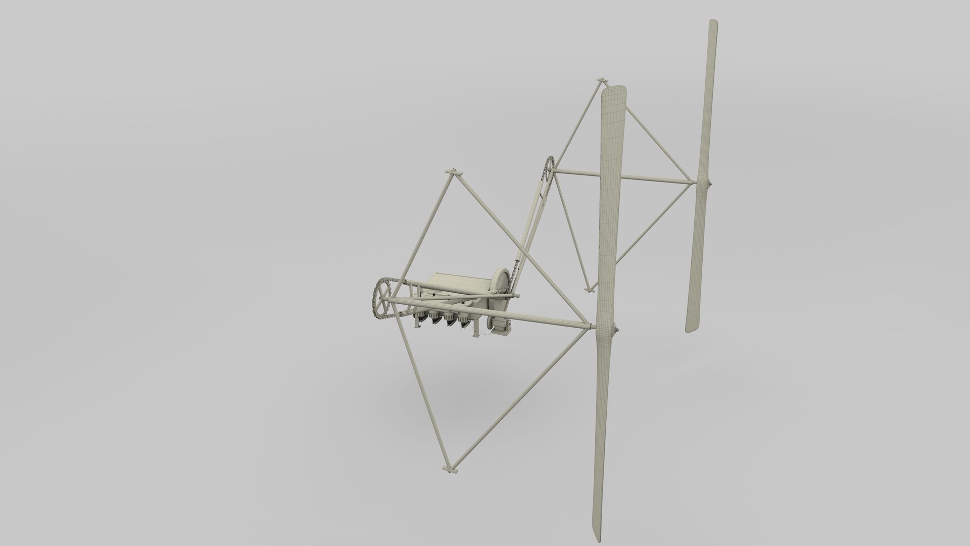 Wright Flyer Propulsion 3d Model