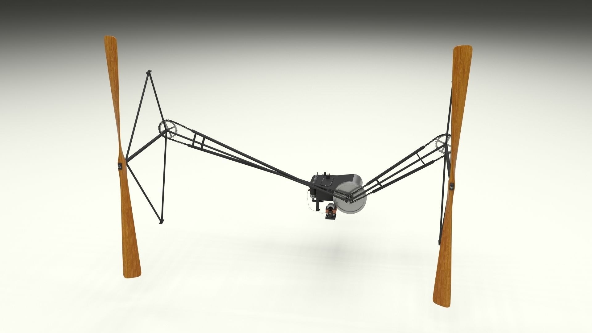 Wright Flyer Propulsion 3d Model