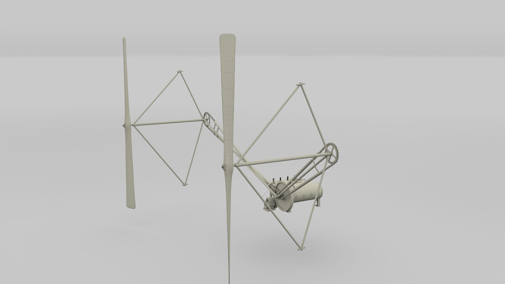 Wright Flyer Propulsion 3d Model