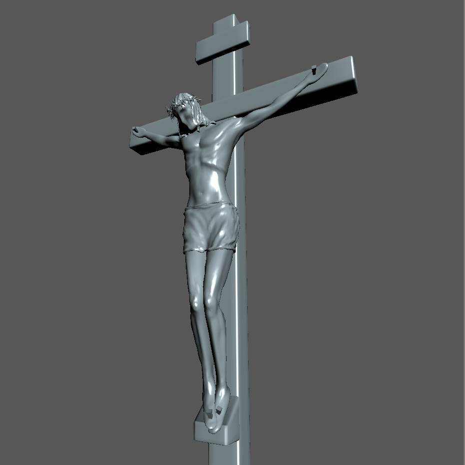 jesus statue 3d model