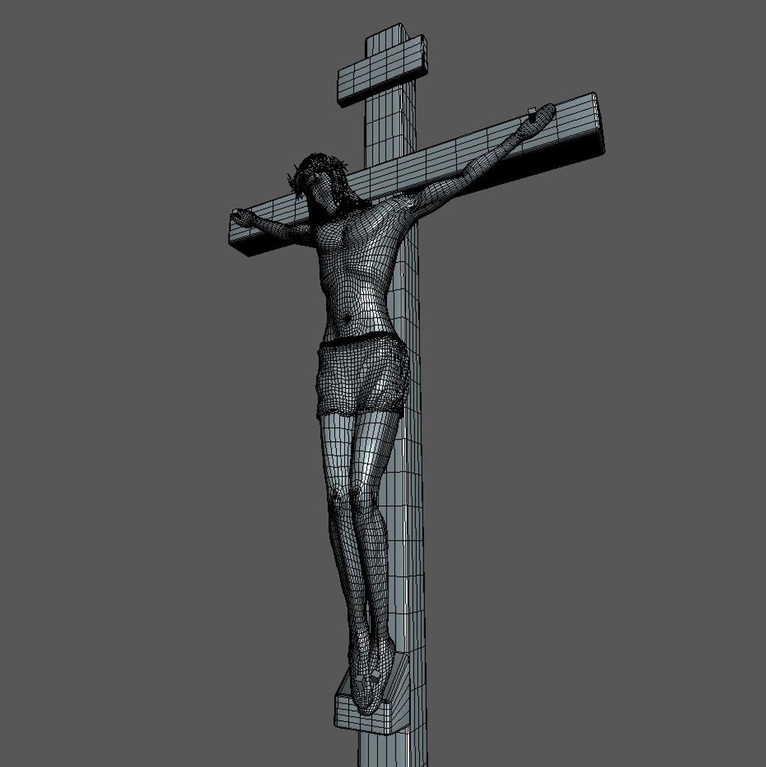 jesus statue 3d model