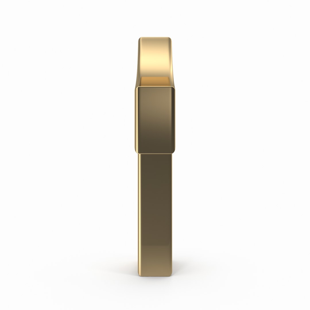 Number 1 Digit One Gold 3D - TurboSquid 1909104