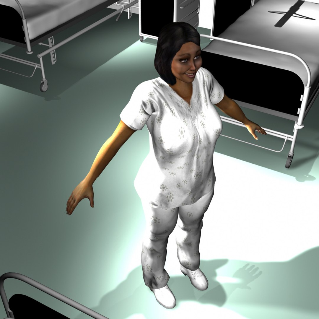 Female Medical Staff 3d Model