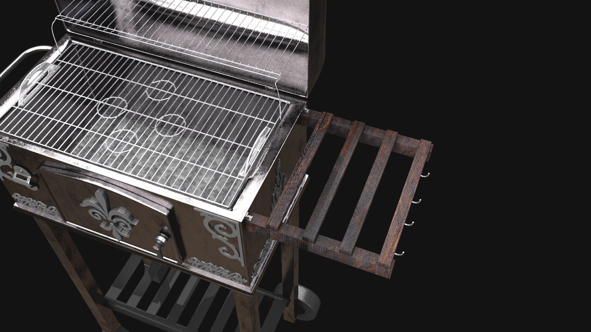 Realistic Grill 3D Model - TurboSquid 1543420