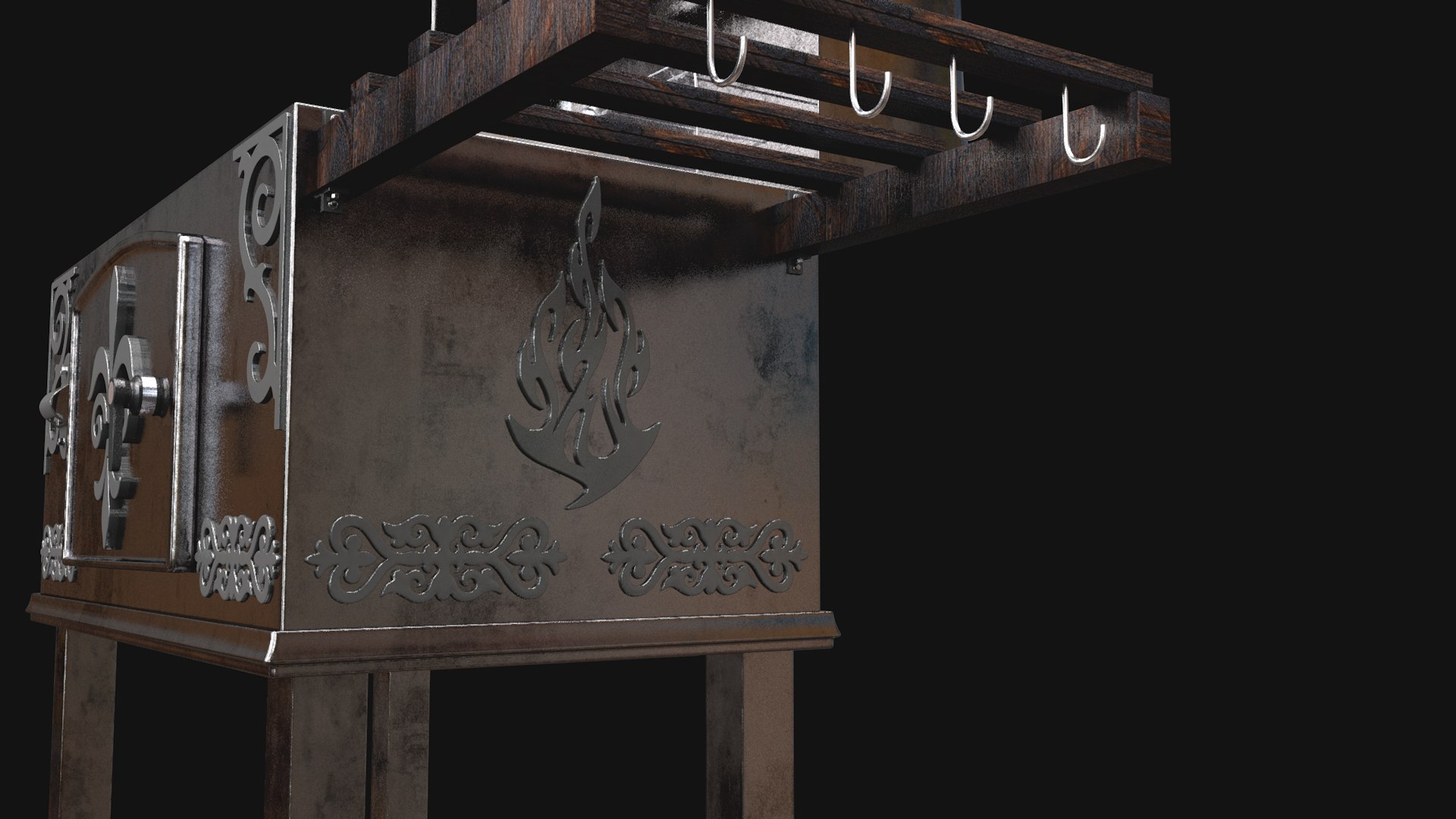 Realistic Grill 3D Model - TurboSquid 1543420