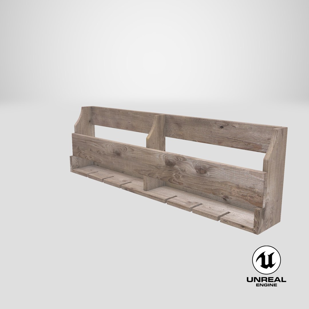 Wall wine rack 02 3D model - TurboSquid 1312732
