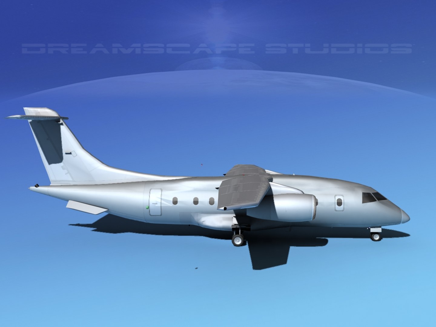 3d Obj Airlines 328jet Jet Aircraft