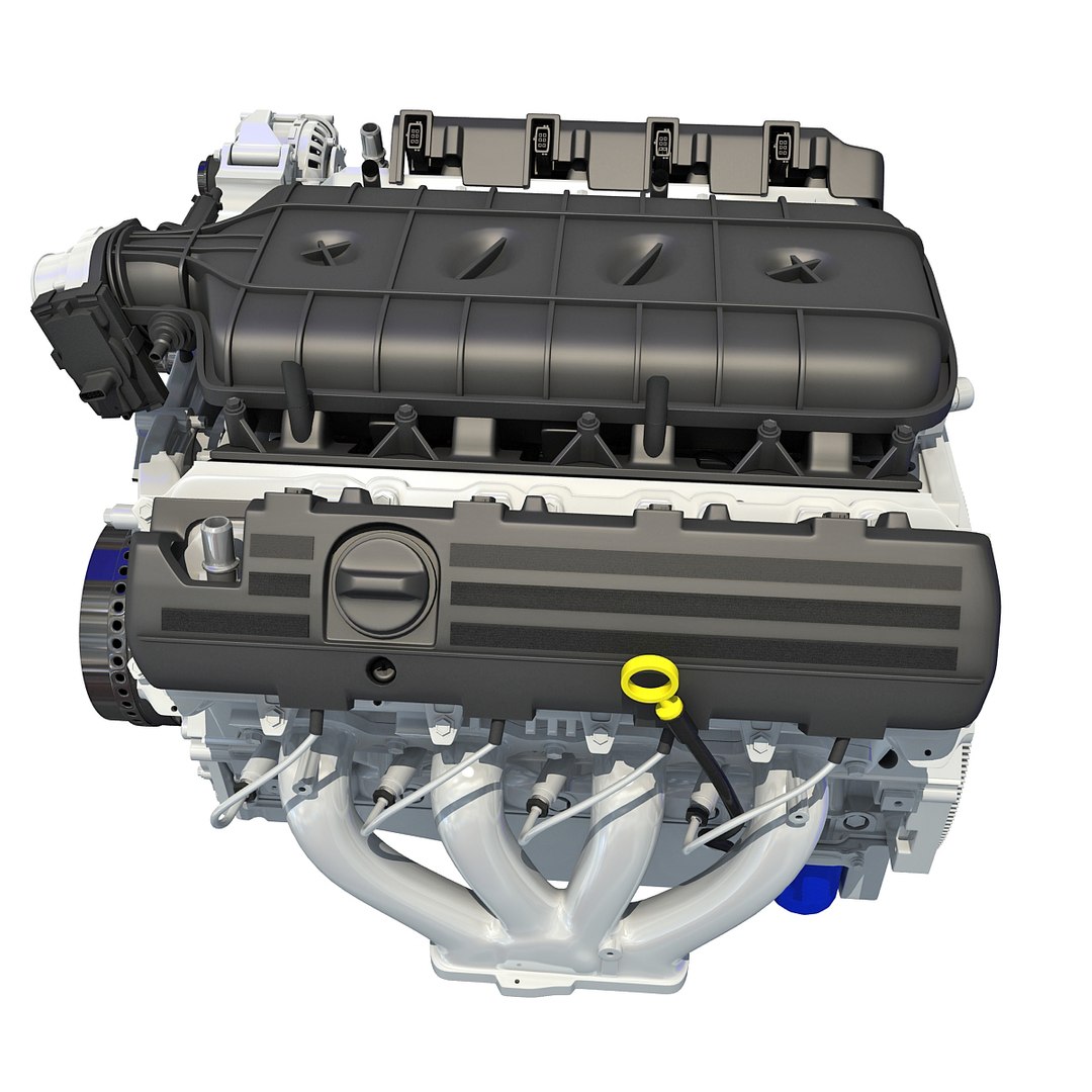 3D V8 Engine Semi Interior - TurboSquid 1349283