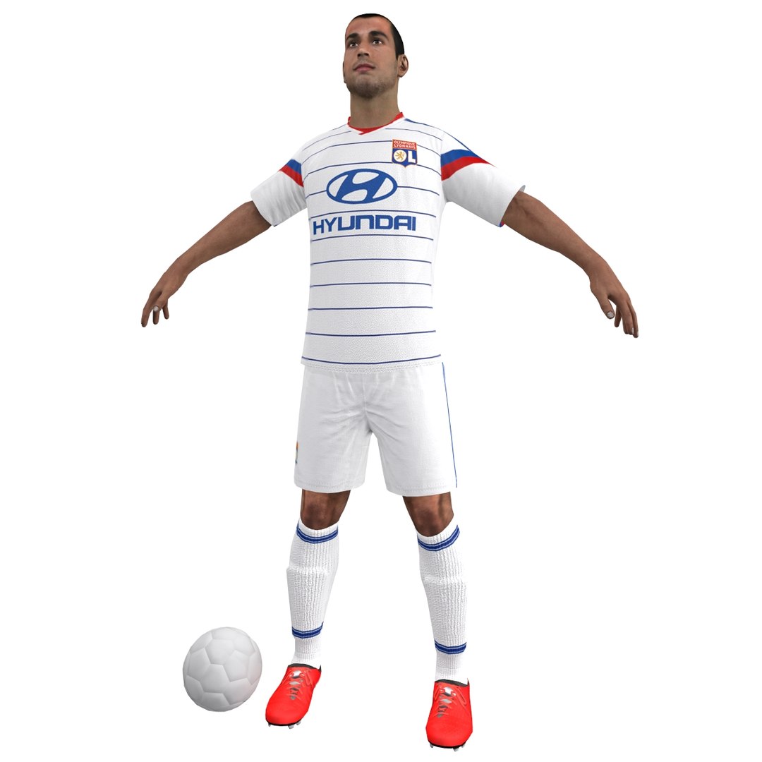 3d soccer player model