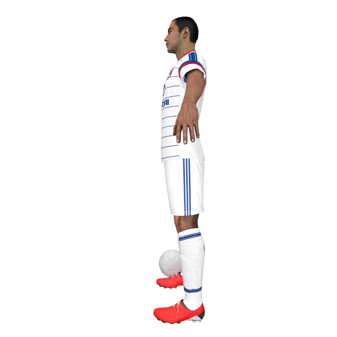 3d soccer player model