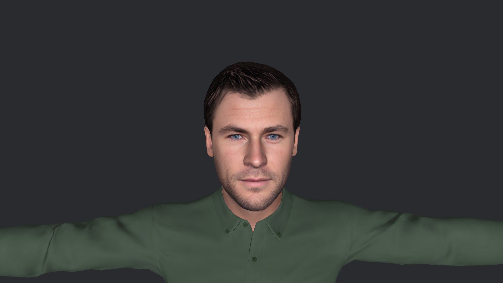 Chris Hemsworth Hyper Realistic Full Body Fully Rigged Character 3D - TurboSquid 2126746