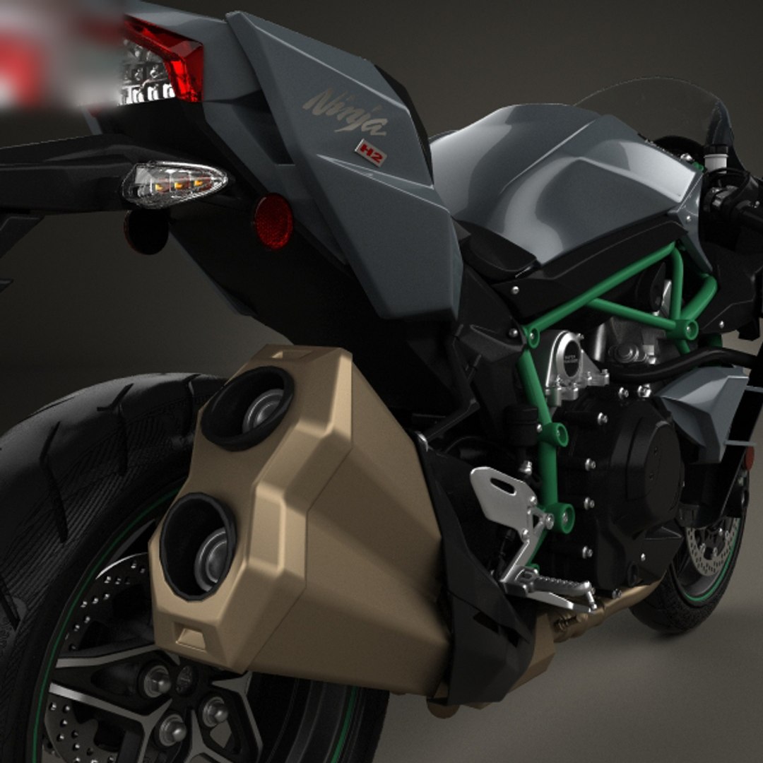 Kawasaki ninja h2 3D model - TurboSquid 1298888