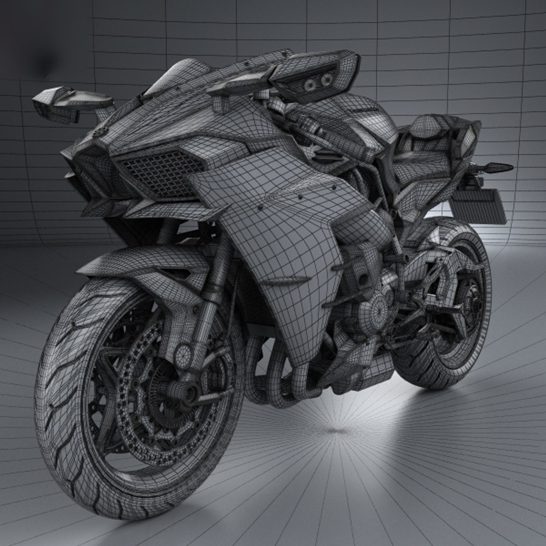 Kawasaki ninja h2 3D model - TurboSquid 1298888
