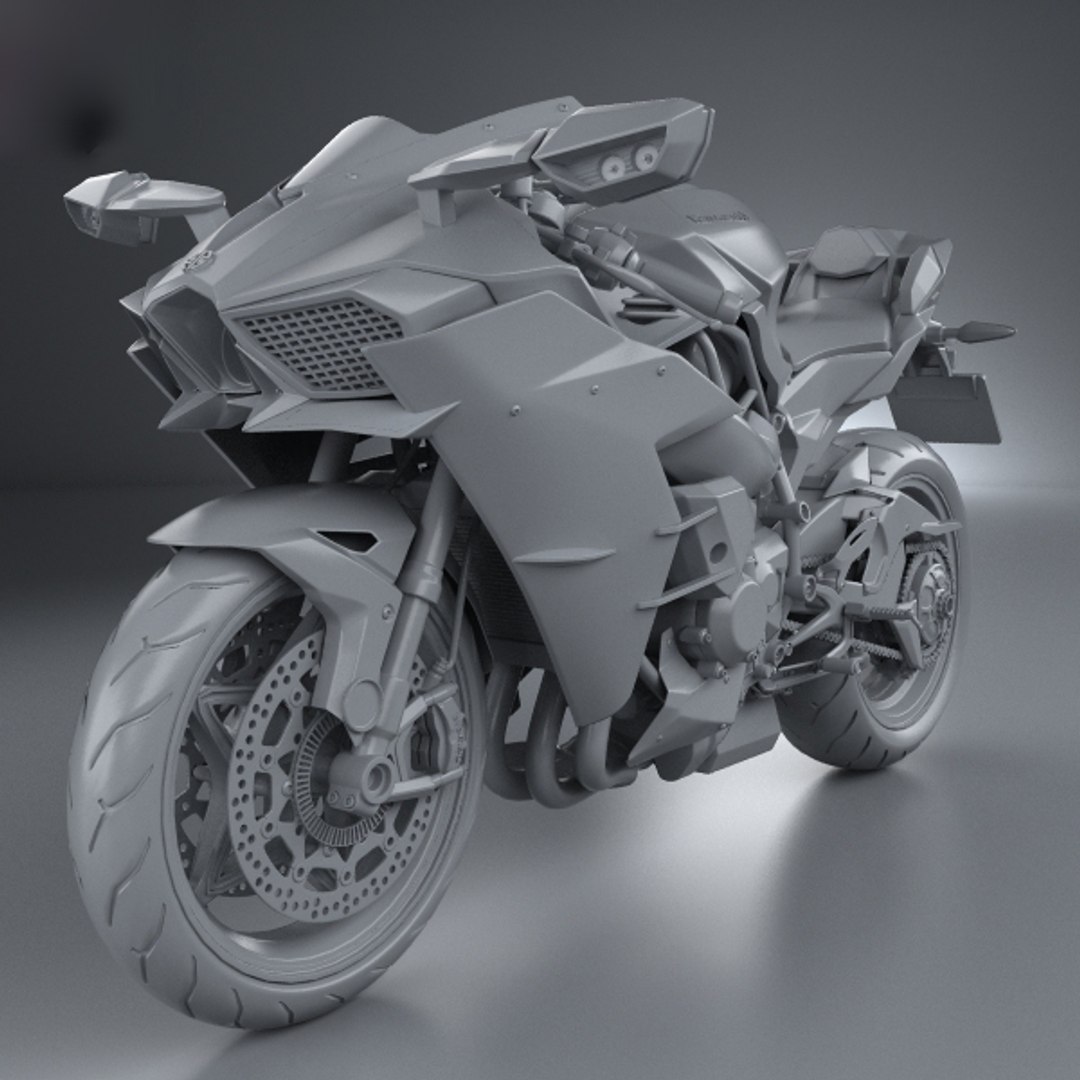 Kawasaki ninja h2 3D model - TurboSquid 1298888