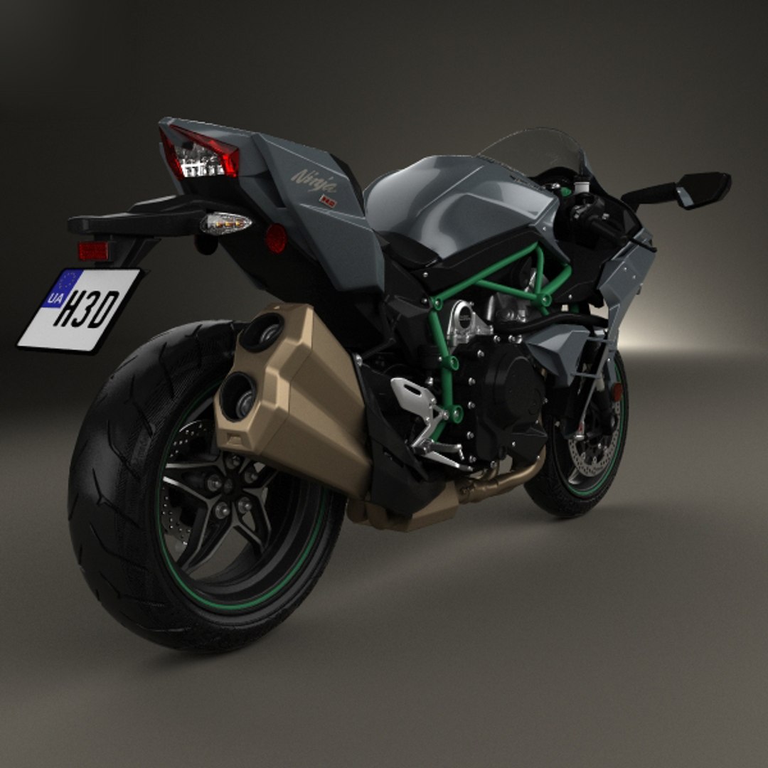 Kawasaki ninja h2 3D model - TurboSquid 1298888