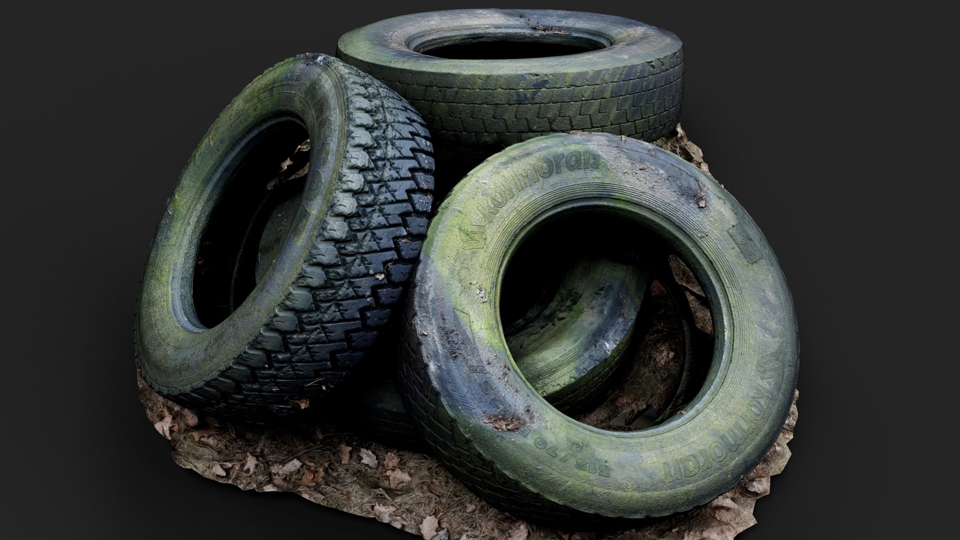 Tires Truck Junkyard Trash Pt2 PBR Photogrammetry 3D - TurboSquid 2388299