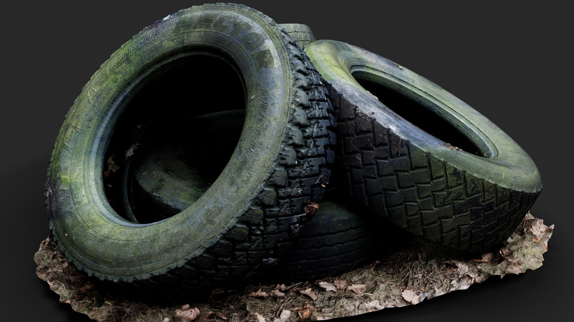 Tires Truck Junkyard Trash Pt2 PBR Photogrammetry 3D - TurboSquid 2388299