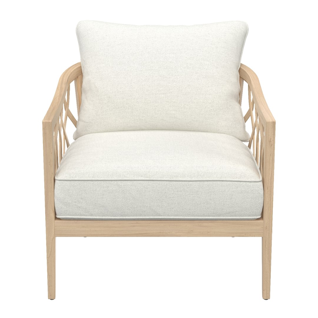 3D Greystone Teak Lounge Chair Model - TurboSquid 2062408