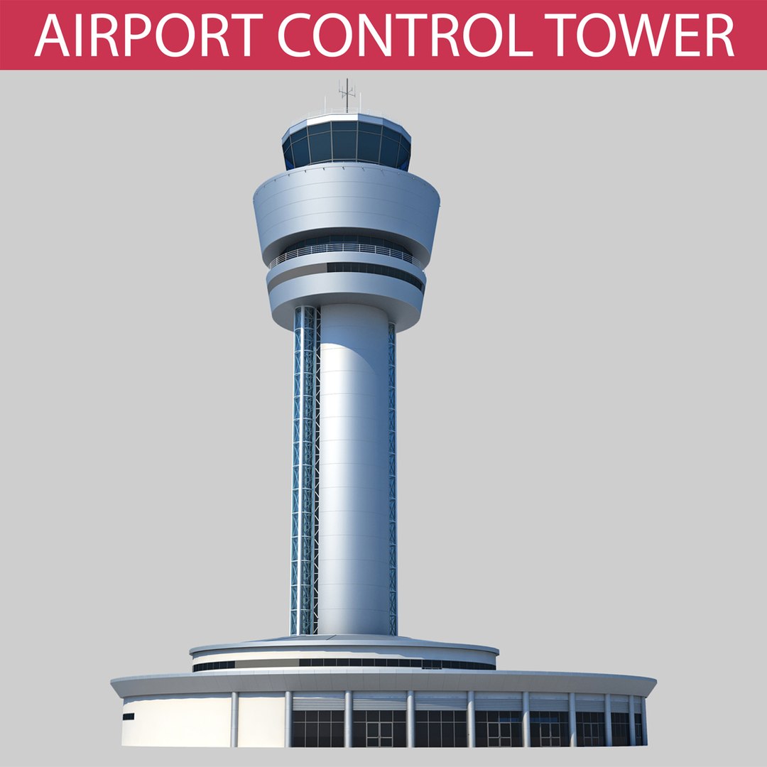 3D Airport Control Tower - TurboSquid 2017005