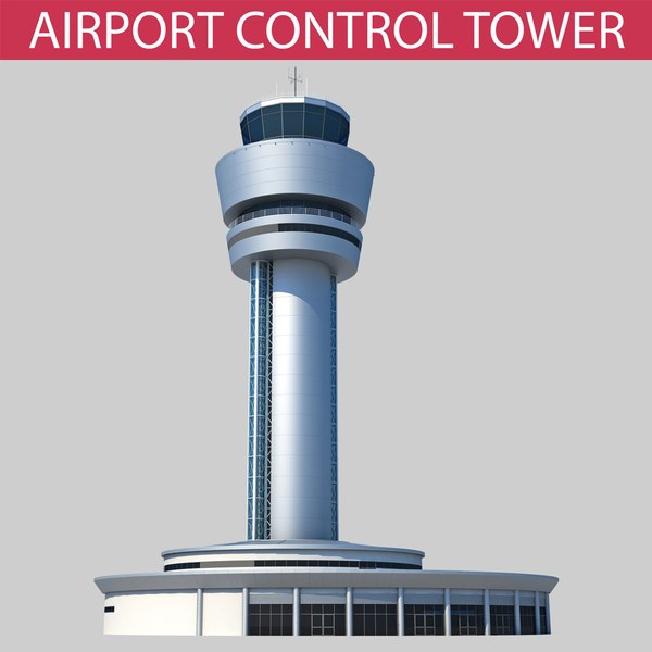 3D Airport Control Tower - TurboSquid 2017005