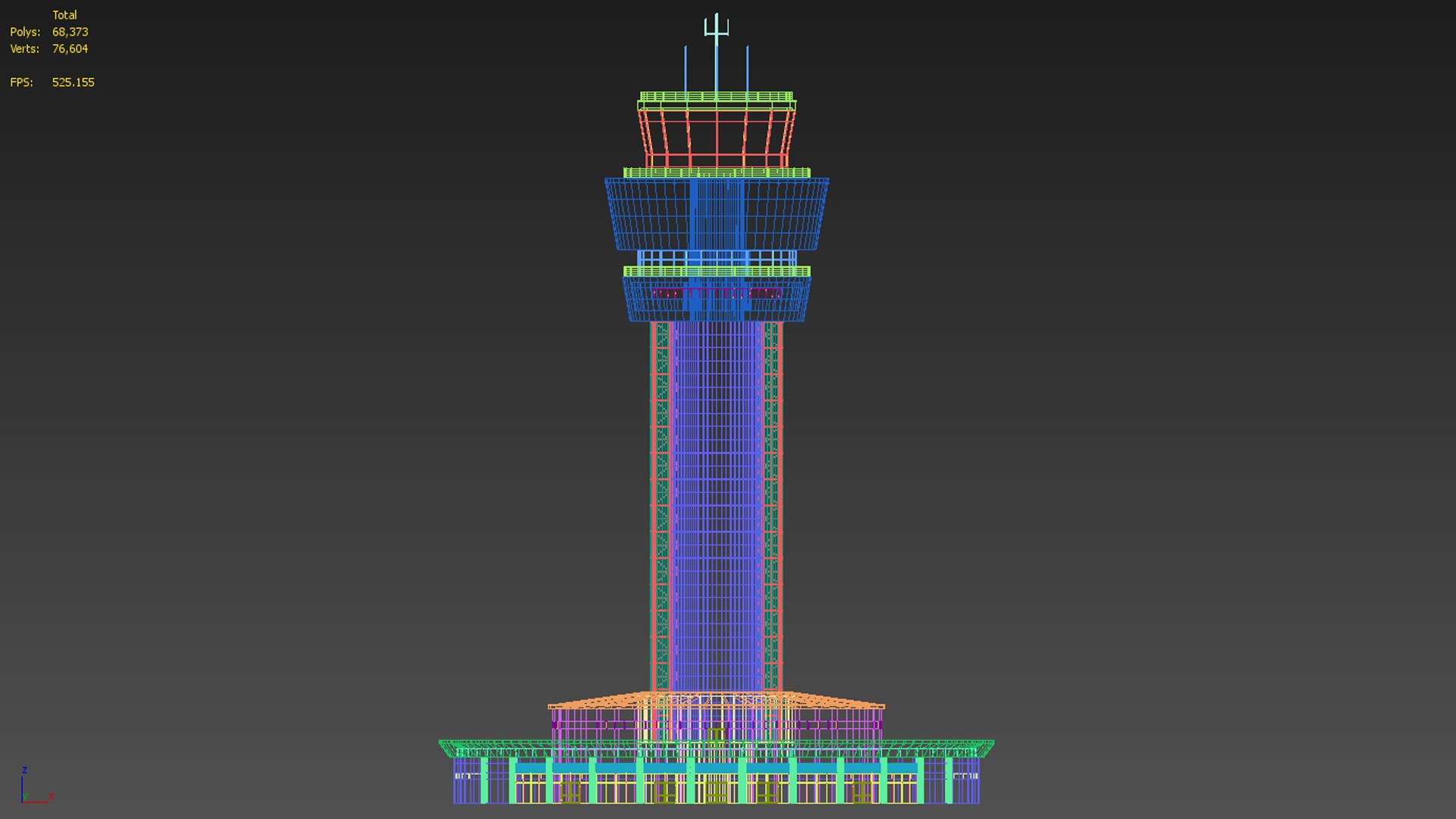 3D Airport Control Tower - TurboSquid 2017005