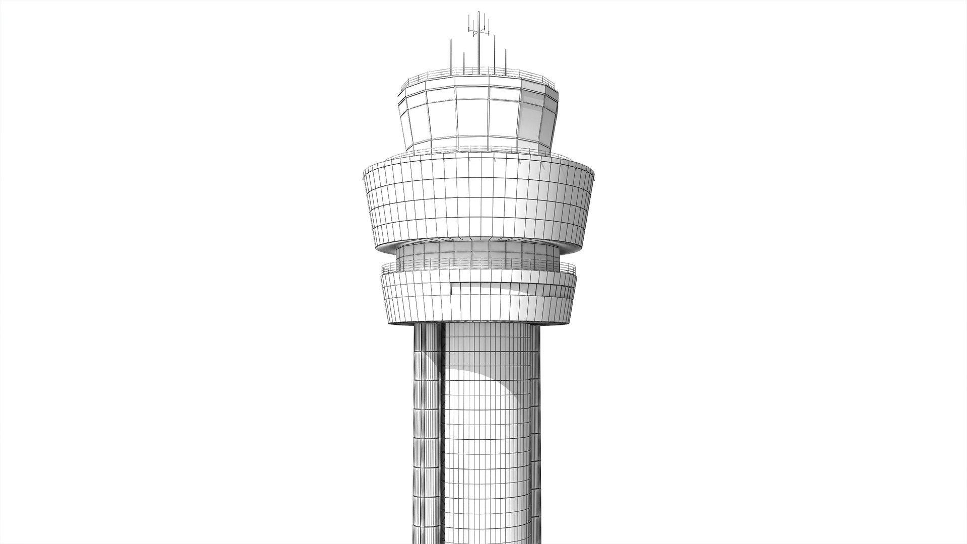 3D Airport Control Tower - TurboSquid 2017005