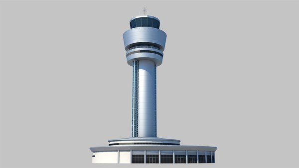 modelo 3d Airport Control Tower - TurboSquid 2017005