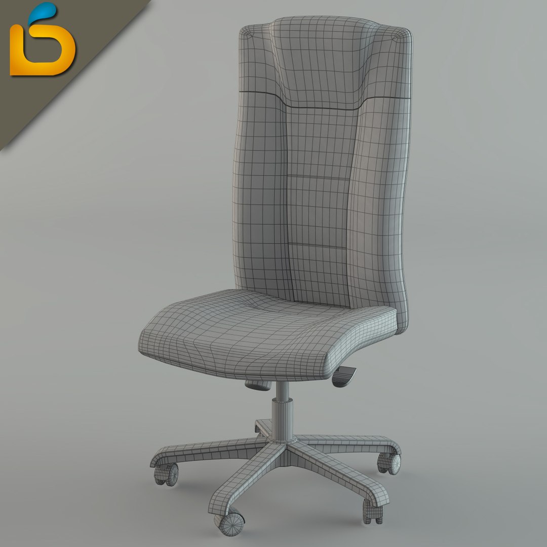 3d model desktop chair