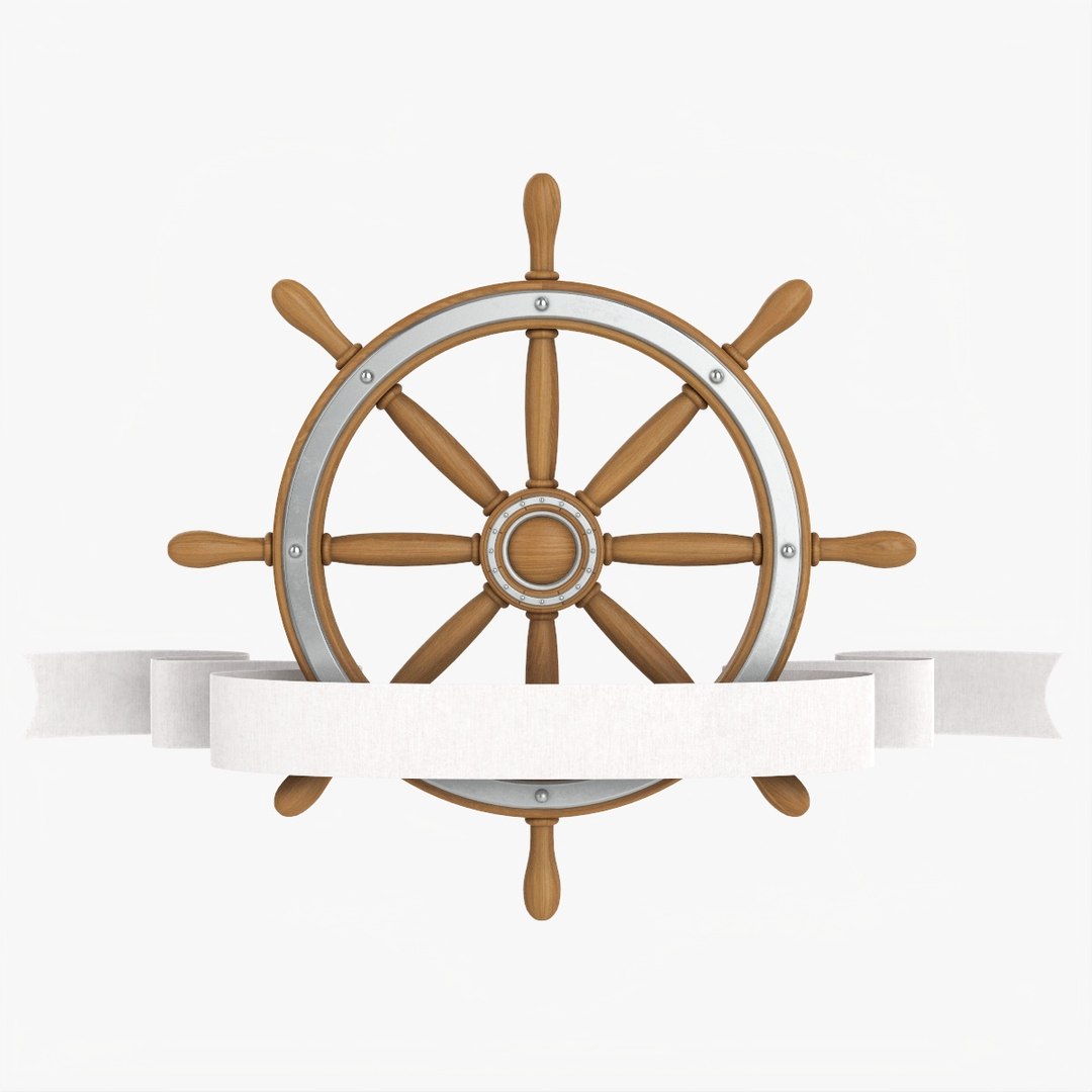 3D Steering wheel with banner 02 - TurboSquid 1760440