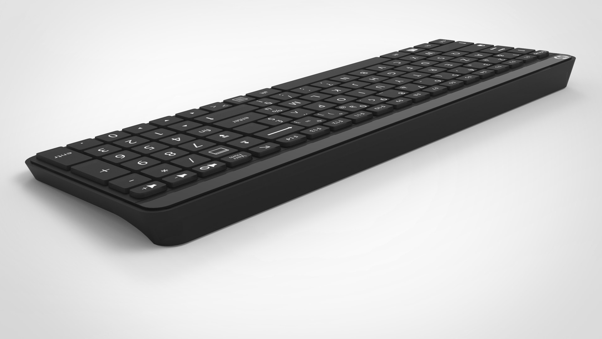 Hp k3010 pc keyboard 3D model - TurboSquid 1372390